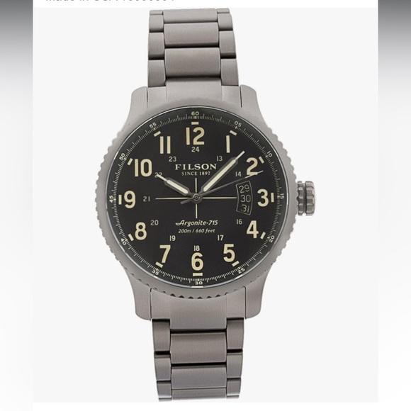 Filson | Accessories | Filson Gray Stainless Steel Watch | Poshmark